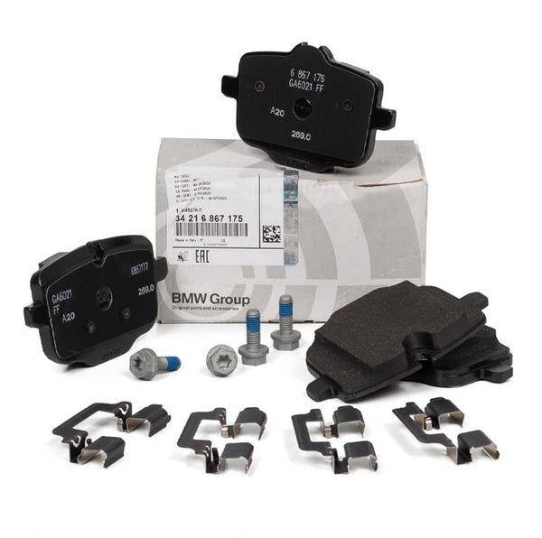 BMW Genuine BRAKE PAD REAR AXEL 5 (F10, F11) 6 (F12, F13, F06) X3 (G01 ...