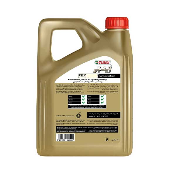CASTROL ENGINE OIL 5W20 GALLON EDGE CAS5W20GAL – HnD Automotive Parts