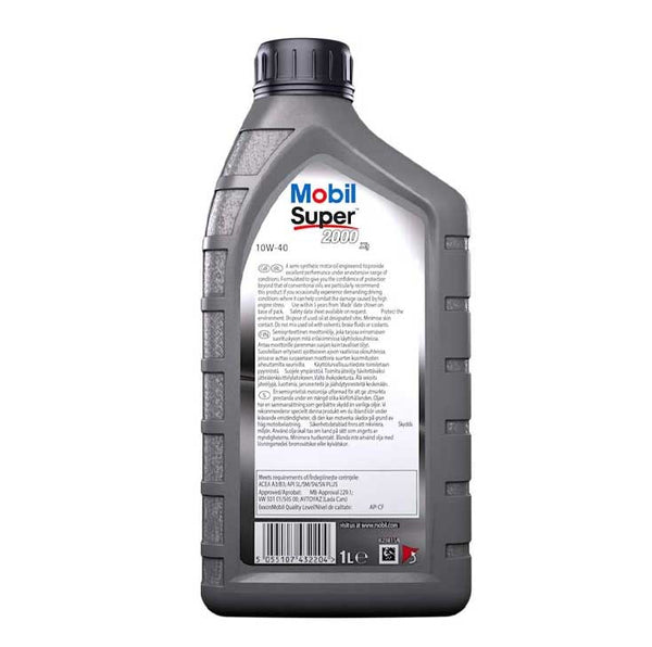 Engine Oil MOBIL-1 SUPER 2000 SEMI SYN 10W40 1 LTR – HnD Automotive Parts
