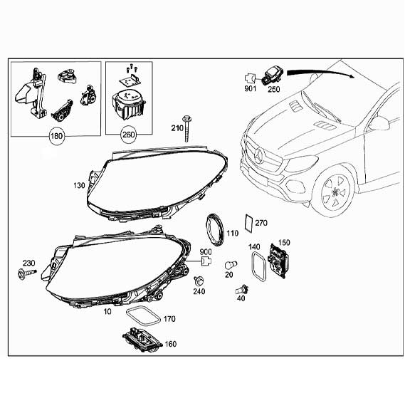 Mercedes Benz Genuine CONNECTOR HOUSING 0255451926 – HnD Automotive Parts