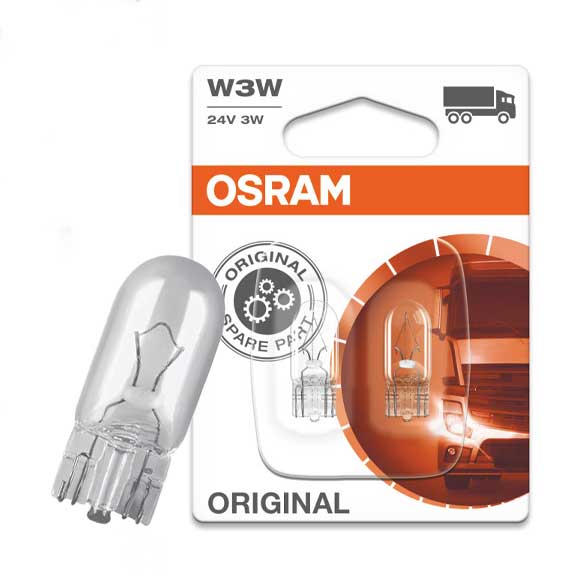 OSRAM ORIGINAL BULB W3W 24V 3W, Interior Light 2841 – HnD Automotive Parts