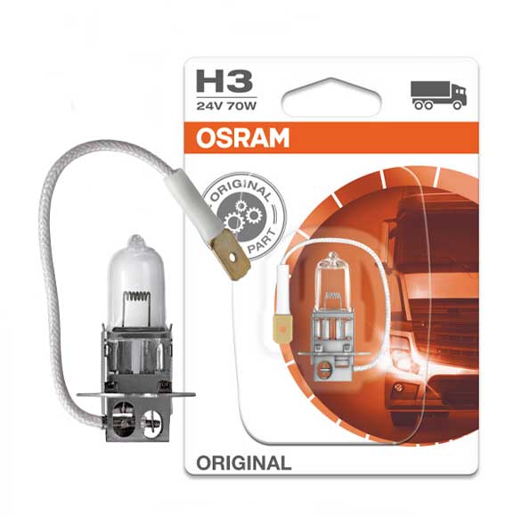 OSRAM ORIGINAL BULB H3 Halogen, 24V 70W Spotlight 64156 – HnD ...